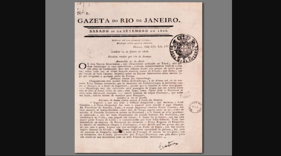 O Primeiro Jornal: A Gazeta do Rio de Janeiro - História e Memória do ...